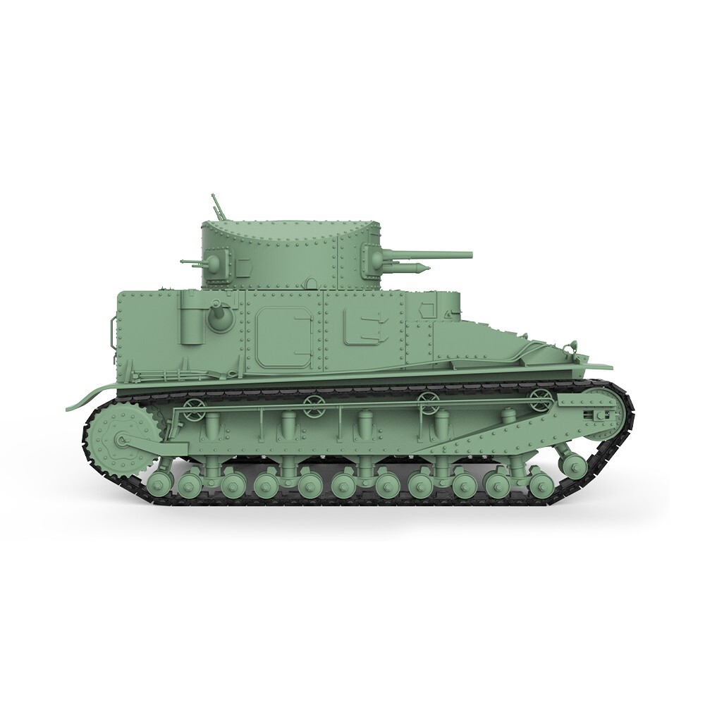 SSMODEL 577 1/76 Military Model Kit British Vickers Mk.I Medium Tank ...