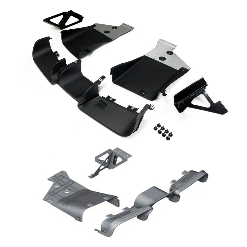 GP2 Style Rear Diffuser & Aerodynamic Kit for Mini R56 R57 R58 R59 JCW ...