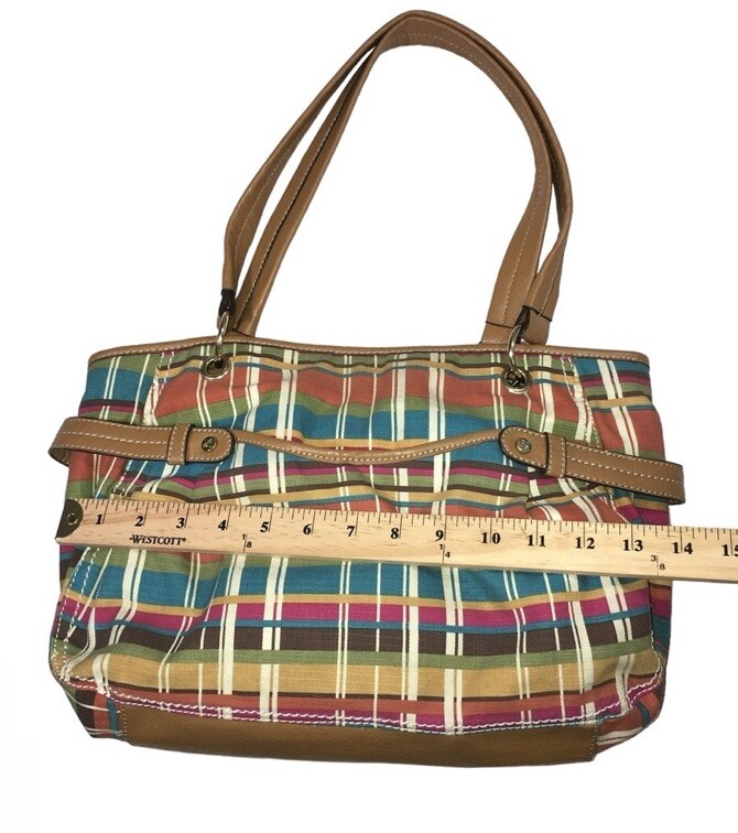 RELIC Plaid Multi-Color Shoulder Bag Purse | eBay