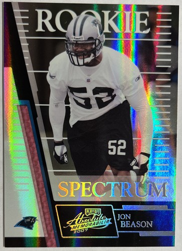 2007 Playoff Absolute Memorabilia Spectrum Silver 17/100 Jon Beason ...