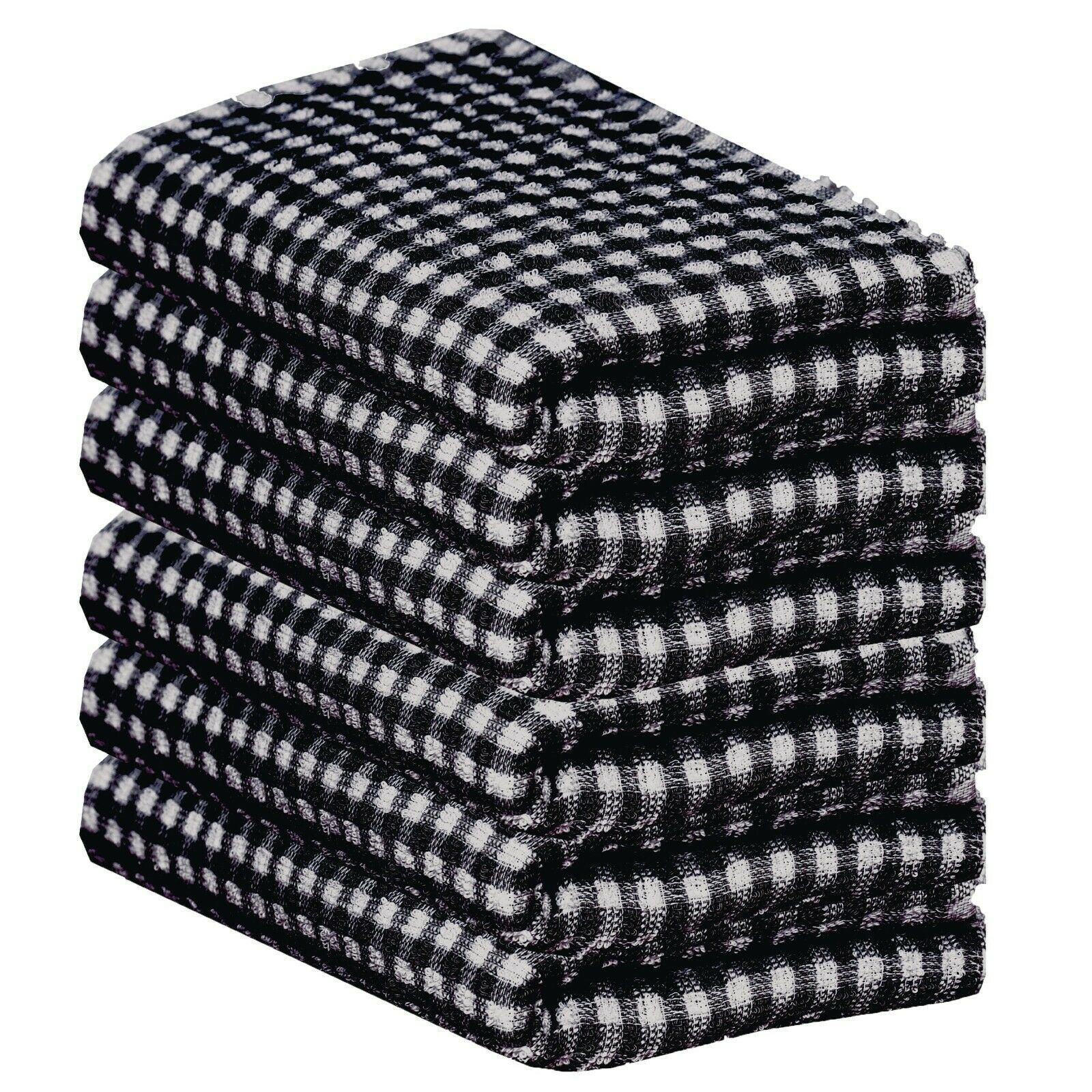 1x to 24x Pack Premium 100% Cotton Terry Tea Towels Kitchen Towels ...