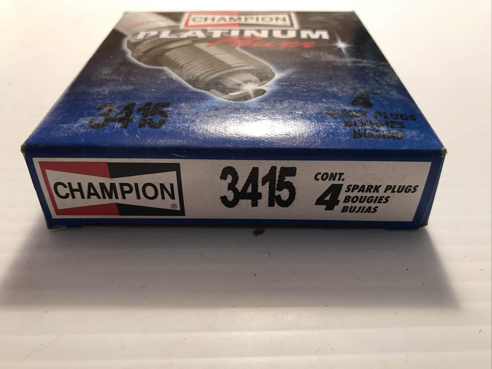 Complete Set of 4 Champion Platinum Power Premium Spark Plugs 3415 | eBay