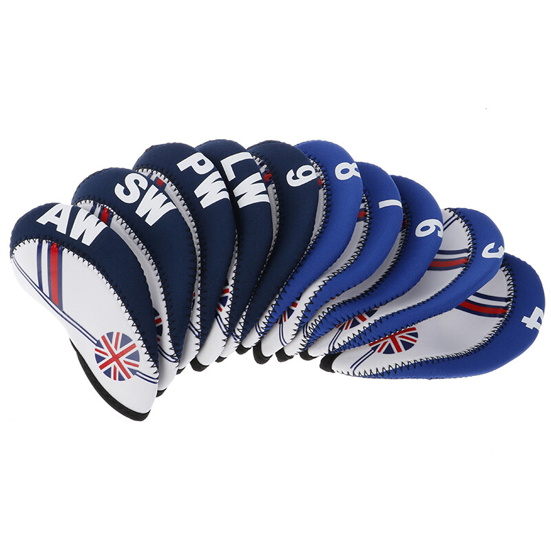 10x/set Golf Club Iron Head Cover Protector Neoprene Golf Protective ...