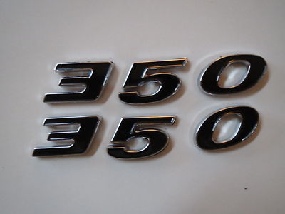 CHEVROLET 350 ENGINE ID FENDER HOOD SCOOP QUARTER TRUNK EMBLEMS - BLACK ...