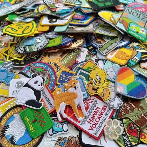 25pcs/lot Random Mix High quality Iron on Patches Fashion Embroidered ...