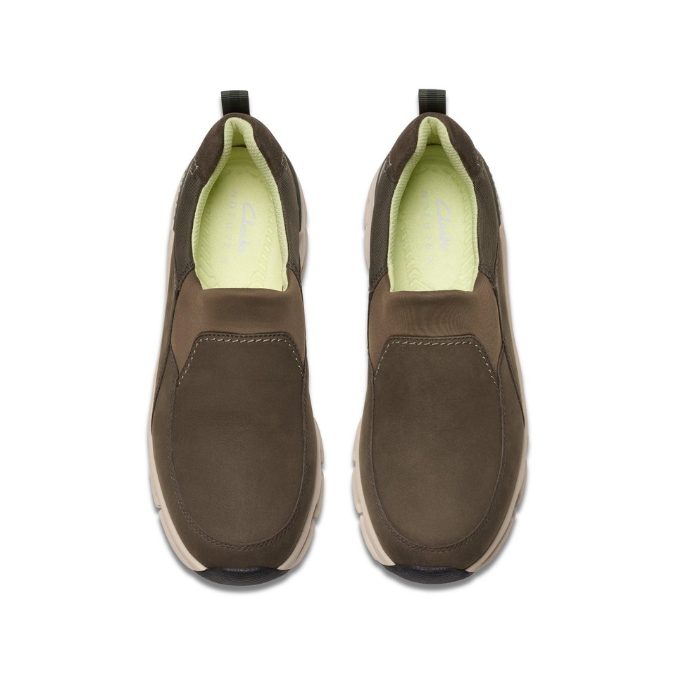 Clarks Womens NatureX SkyWP Grey Leather Active Sneakers Shoes | eBay