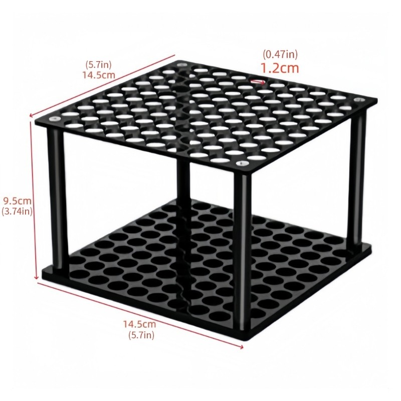 High Capacity 96 Hole Acrylic Holder Storage Rack For Paint Supplies ...