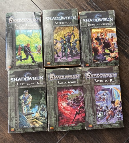 Shadowrun Lot of 6 ROC Books Cyberpunk Fantasy Paperbacks | eBay
