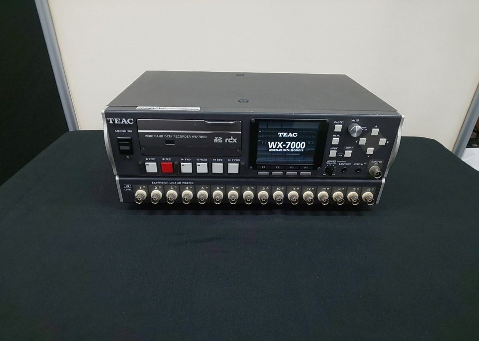 TEAC WX-7000 16CH WIDE BAND DATA RECORDER AU-WXEPIO SET (WX7016) AS-IS ...