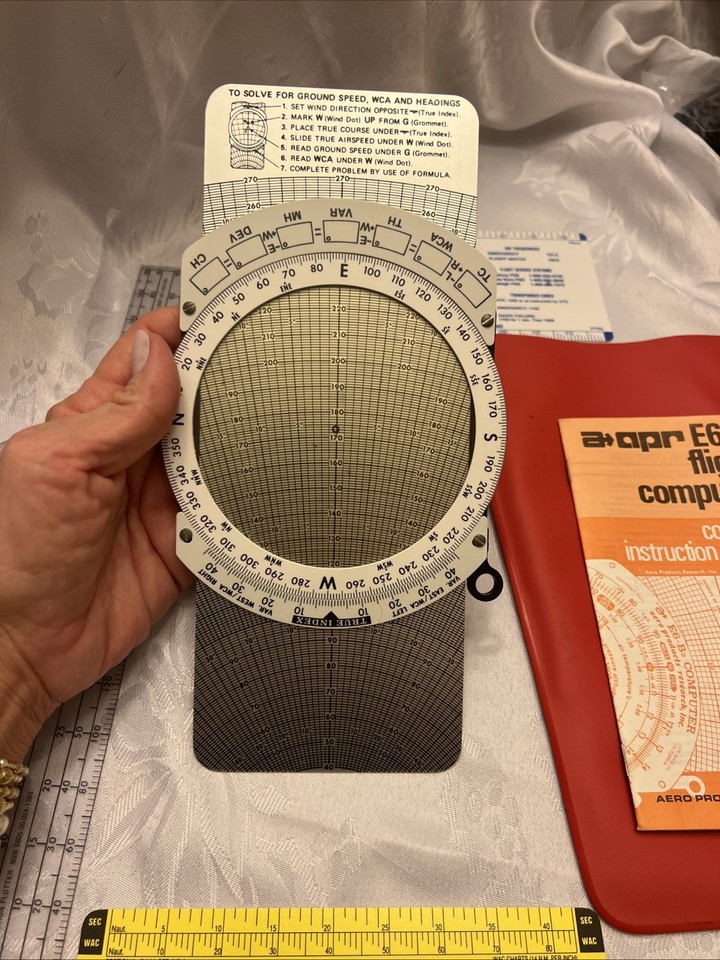 E6B Metal Flight Computer, Manual, Case And Tool Lot | eBay UK