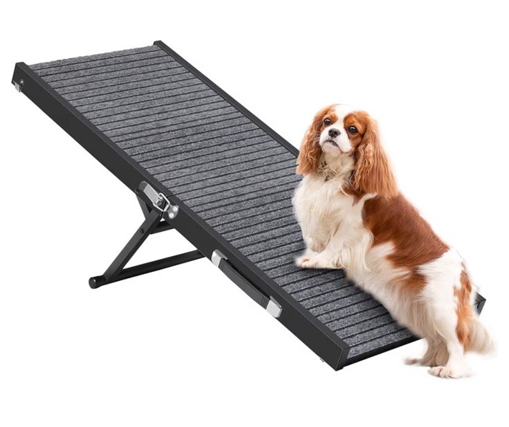 Dog Ramp Rubber Mat High Traction Ramp,5 Level Adjustable Folding Pet ...