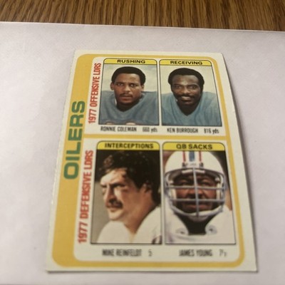 1978 Topps Houston Oilers Unmarked Team Checklist VG # 511 | eBay