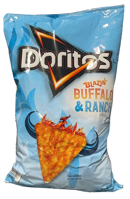 Doritos Blazin' Buffalo & Ranch Flavored Tortilla Chips 19.375 oz Bag ...