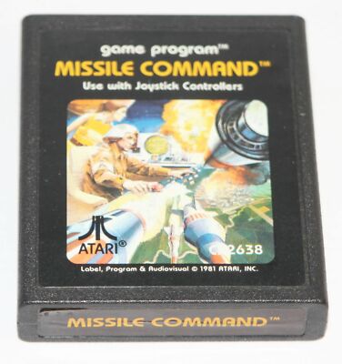 Missile Command (Atari 2600, 1981) CX2638 Vintage Video Game Cartridge -All CAPS | eBay