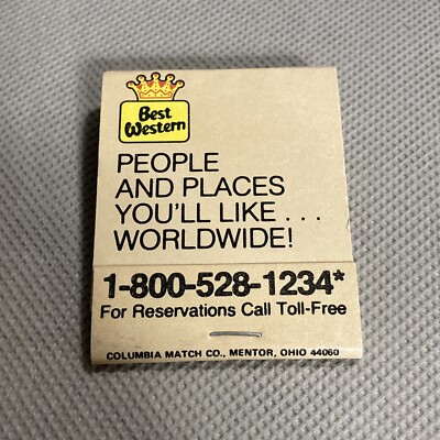 Matchbook - Best Western Tan Color Vintage | eBay