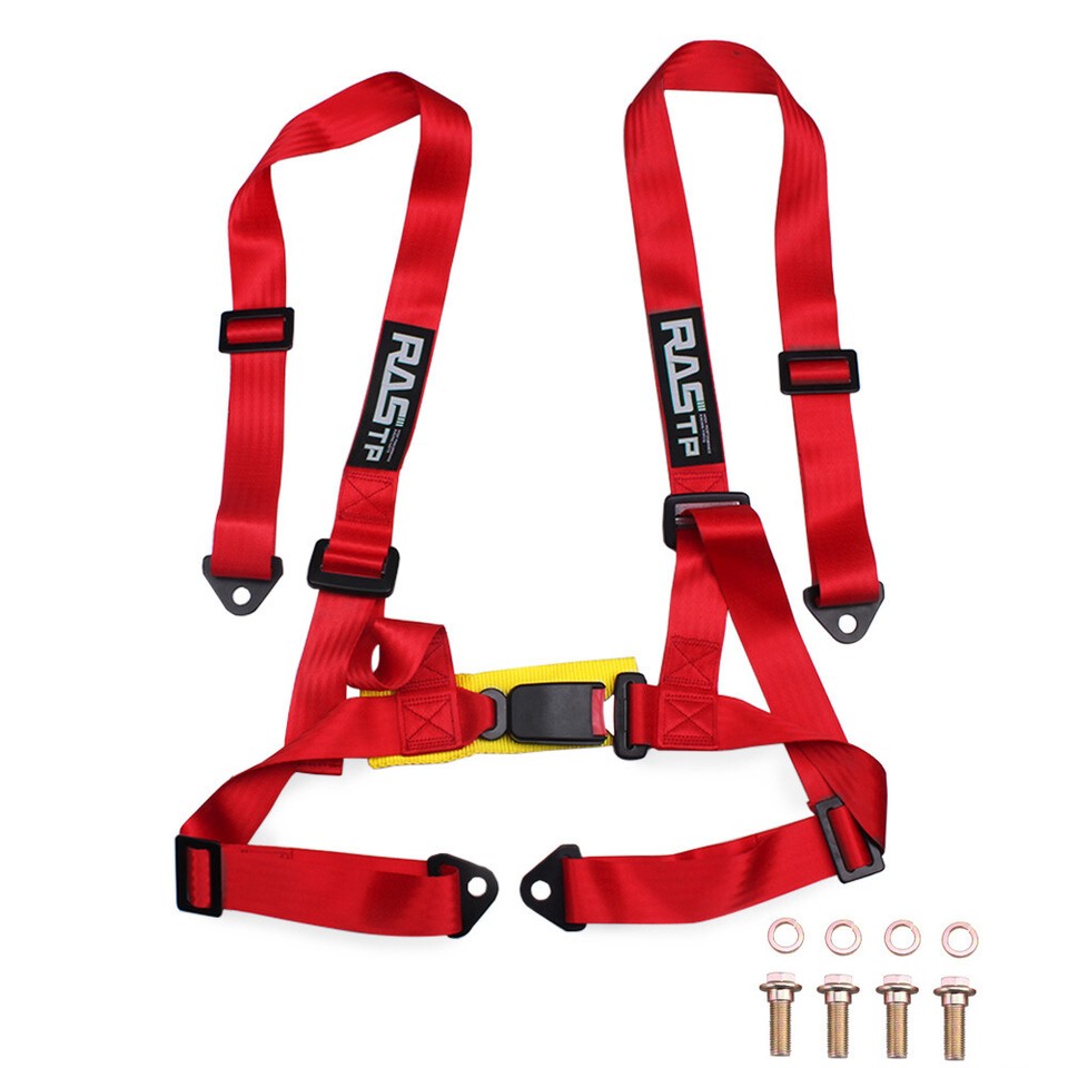 2 X UNIVERSAL 4 POINT BUCKLE RACING SEAT BELT HARNESS FOR Can-Am X3 ATV ...