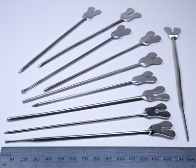 10 Grooved Director Tongue Tie 5¼" 6" 7" Stainless Steel Surgical ...