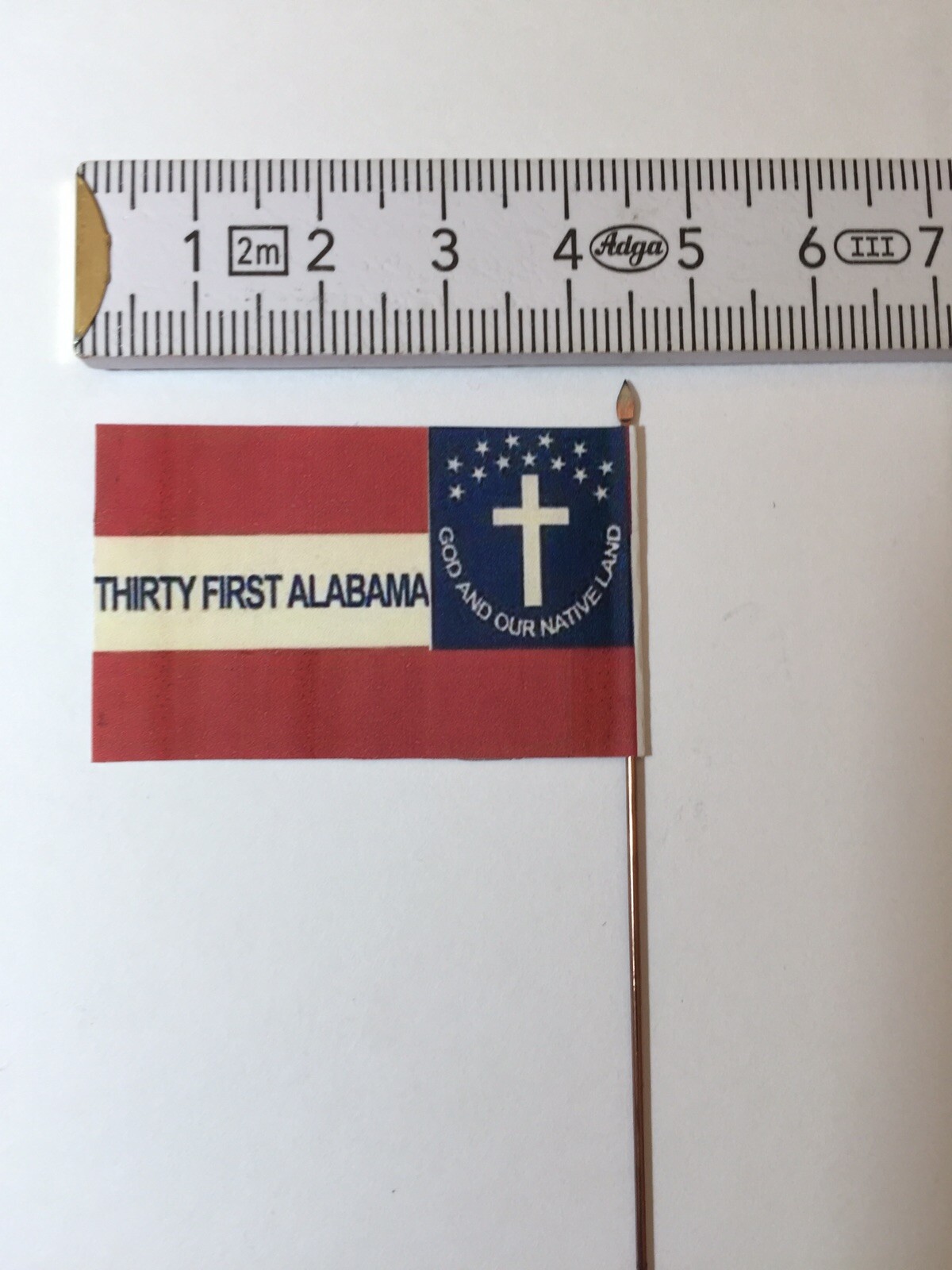 864) 1x 28mm ACW Confed 31st Alabama Infantry Regiment State Flag | eBay UK