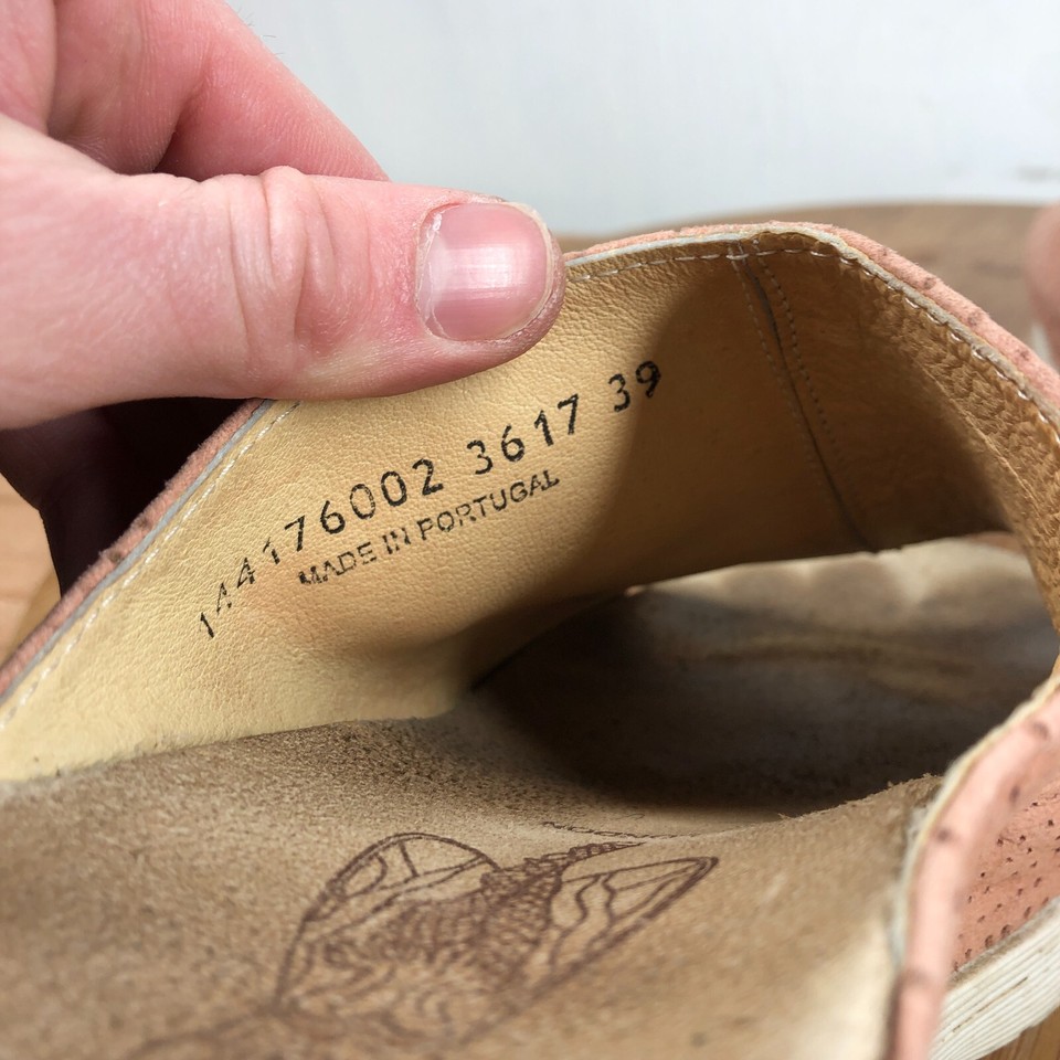 Fly London Sandals 39 Womens 8 Wigg Slides Wedge Platform Pink Leather ...