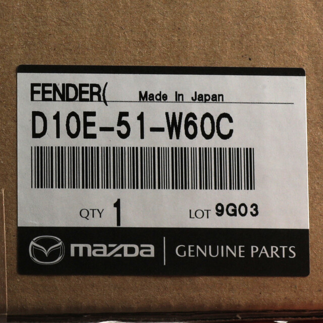 OEM NEW Genuine Mazda Left Wheel Opening Molding CX-3 D10E-51-W60C | eBay