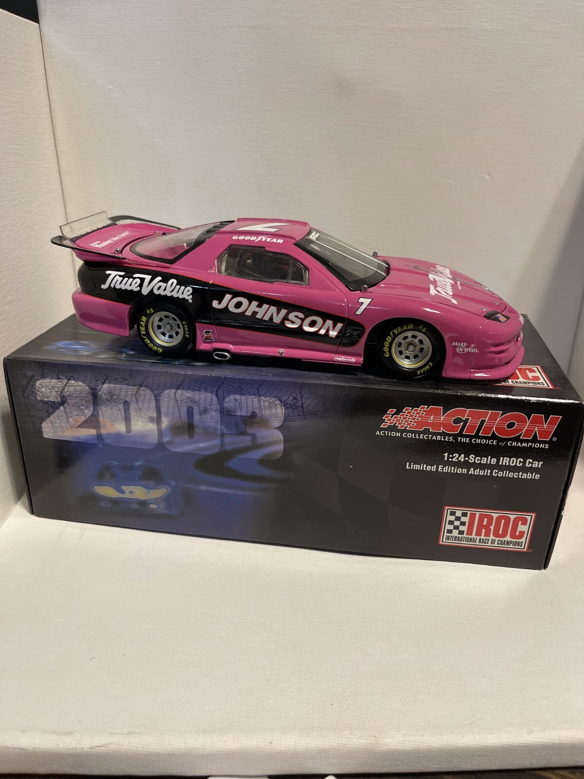 SIGNED JIMMIE JOHNSON 2003 1/24 PINK IROC BRICKYARD WIN PONTIAC ...
