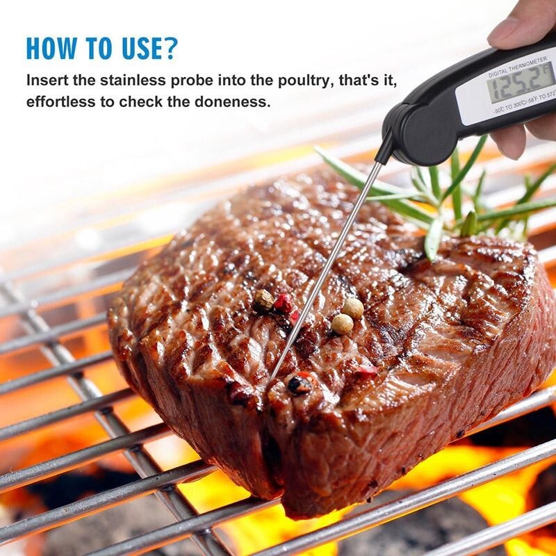 Digital Food Thermometer Probe Cooking Meat Kitchen Temperature BBQ ...