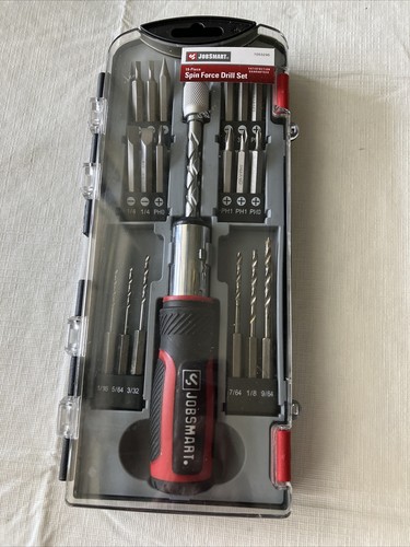 JOBSMART 19 piece Spin Force Drill Set NEW in Case from Tractor Supply ...