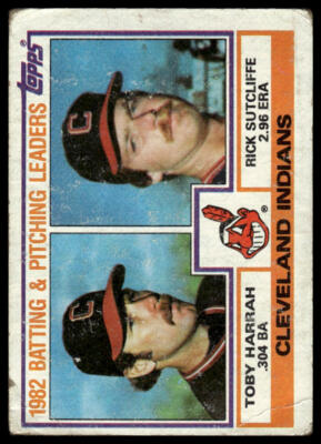 1983 Topps #141 Indians Leaders / Checklist (Toby Harrah / Rick ...