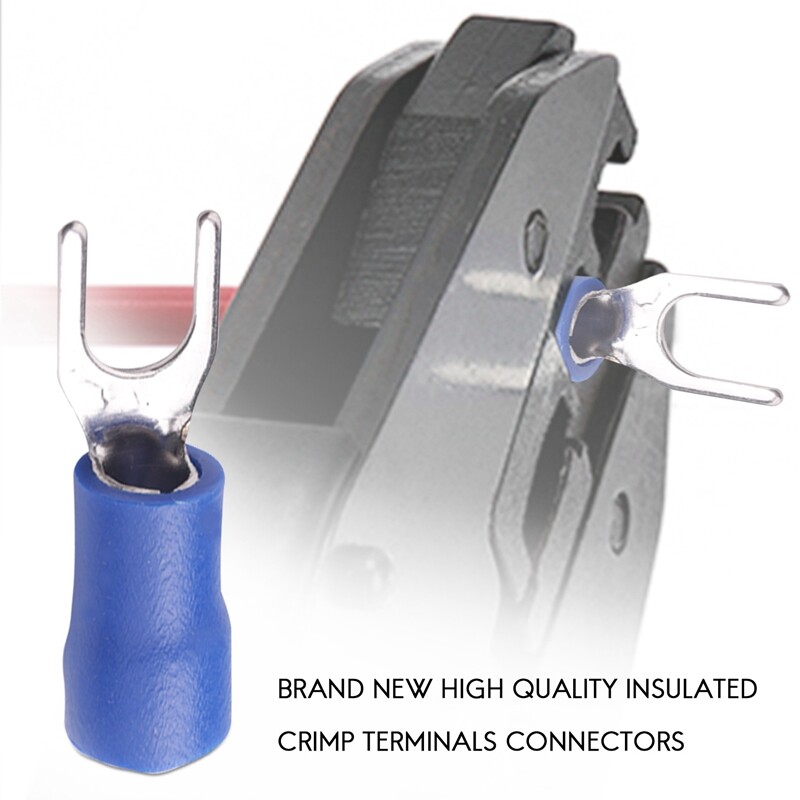 300 Pcs 22-16 16-14 12-10 AWG Insulated Fork Spade U-Type Wire ...