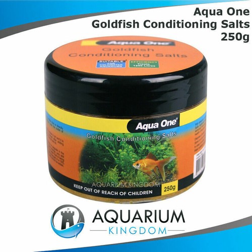 Aqua One Goldfish Conditioning Salt 250g - Aquarium Bowl Tank Tropical ...