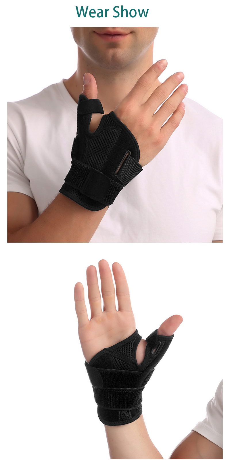 Unisex Splint Sprain Arthritis Bandage Orthopedic Hand Brace Thumb ...