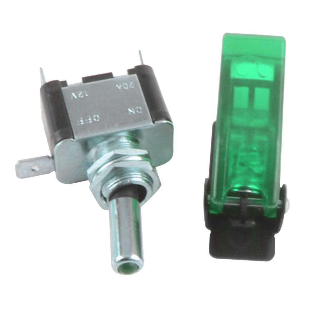 Car Illuminated LED Toggle Switch Control ON/OFF+Aircraft Missile Cover ...