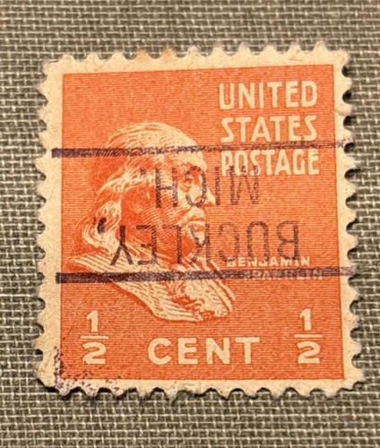 BUCKLEY MICHIGAN PRECANCEL TYPE 802 INVER ERROR SC 803 / BP | eBay