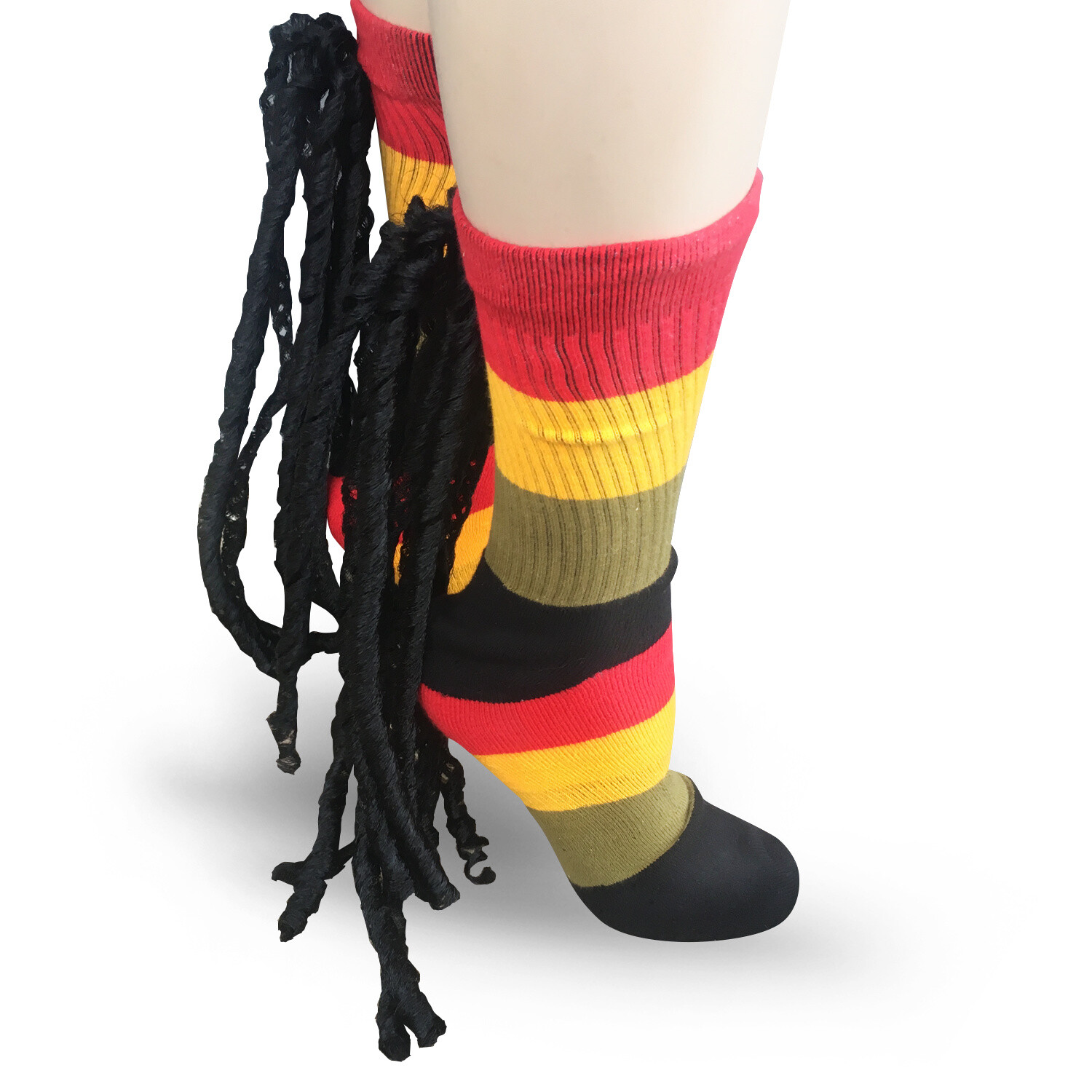 Lock Socks - Dreads for Your Feet, Mon - Dreadlock Socks - Fun Rasta ...