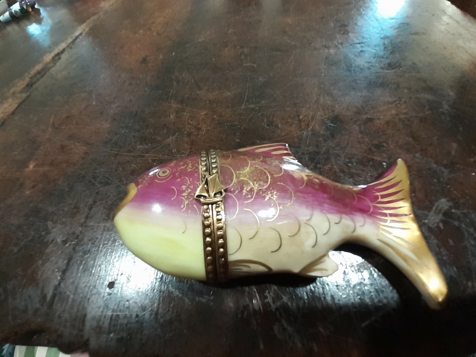 Limoges France ROCHARD Fish Trinket Box | eBay