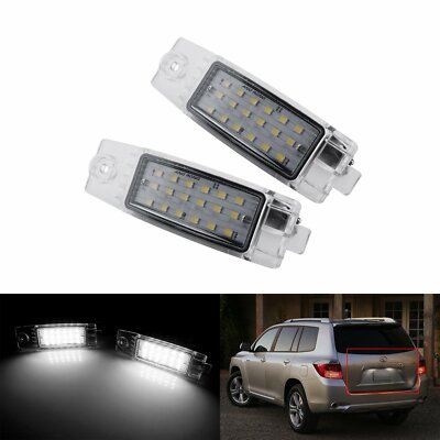 2x LED Licence Number Plate Light For Toyota RAV4 2006-13 Lexus RX 300 ...