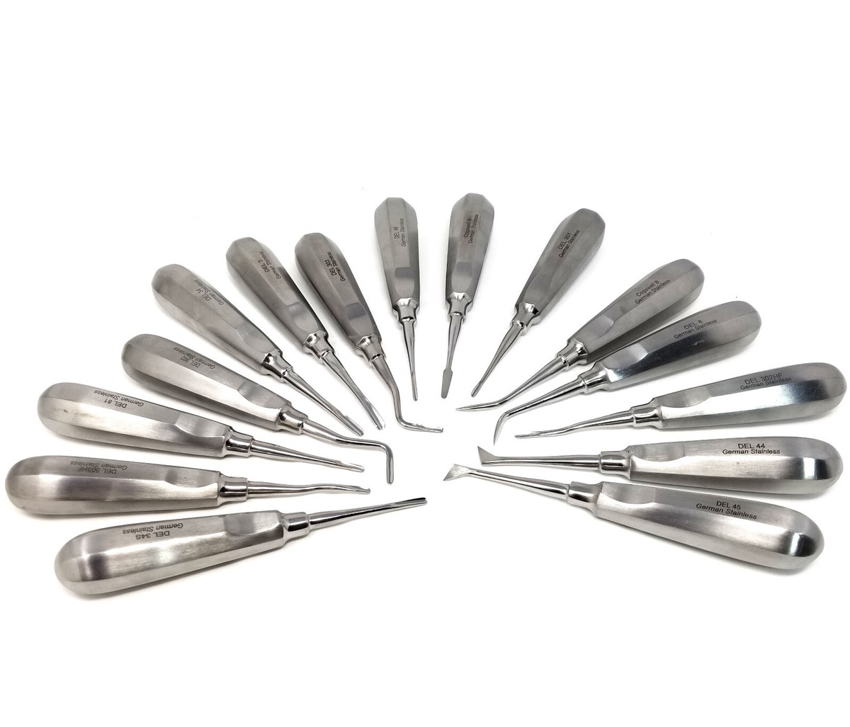 Dental Elevators 15-Piece Dental Elevator Set - Surgical Extraction ...