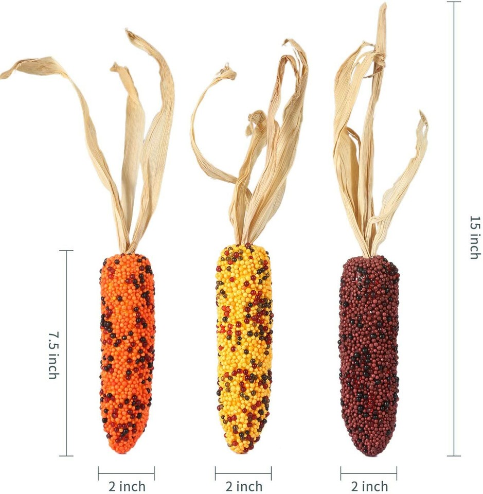 6-Pack Ornamental Corn Decoration -Thanksgiving, Fall, Home Decor | eBay