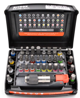 Würth Bitbox 33 teilig Bitset Bitsatz Bitsortiment magnetischer ...