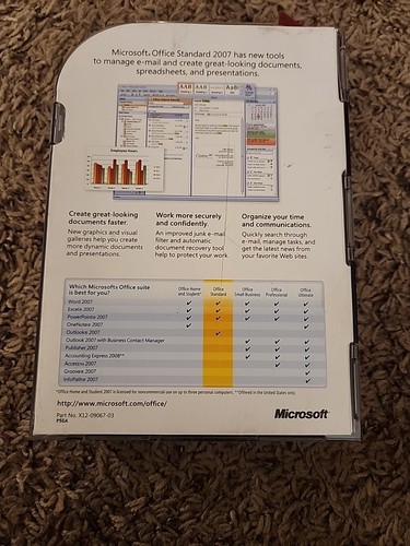 Microsoft Office Standard 2007 Upgrade with Product Key | eBay