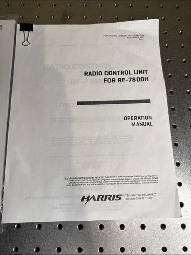 Harris Radio Control Unit 12178-5100-02 | eBay