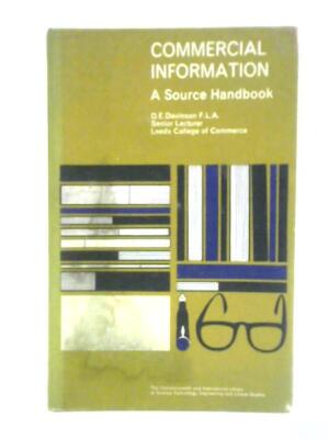 Commercial Information: A Source Handbook (Donald Davinson - 1965) (ID ...