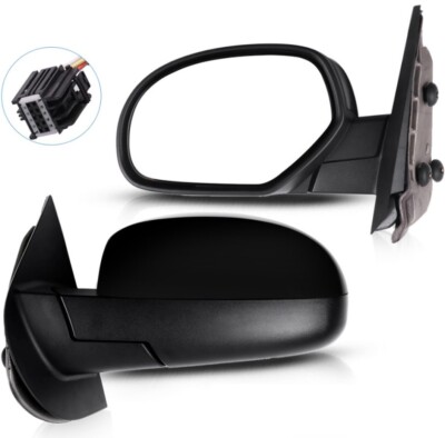 Pair Power Heated Side View Mirrors For 2007-2013 Chevy Silverado 1500 ...