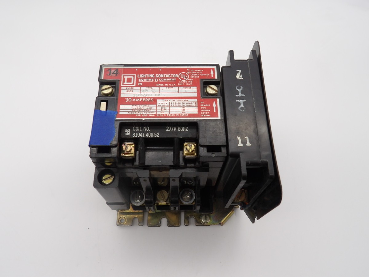 Square D 30 Amp 4 Pole Lighting Contactor | Shelly Lighting