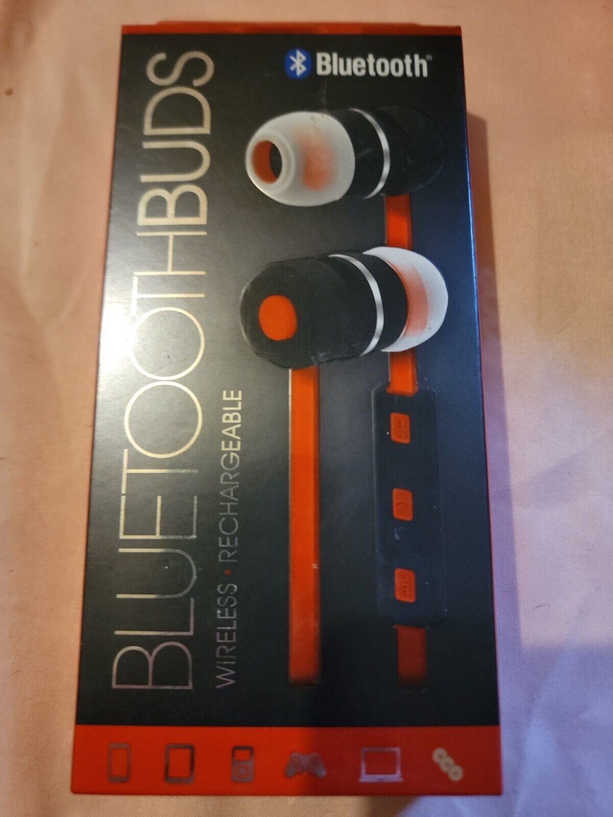 Sentry bluetooth wireless rechargable headphones BT150 Black and Red ...