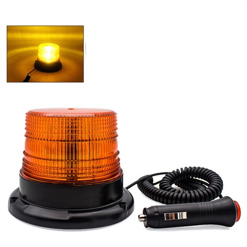 1Pcs Yellow Magnetic LED Strobe Light Emergency Warning Lamp For 12V ...