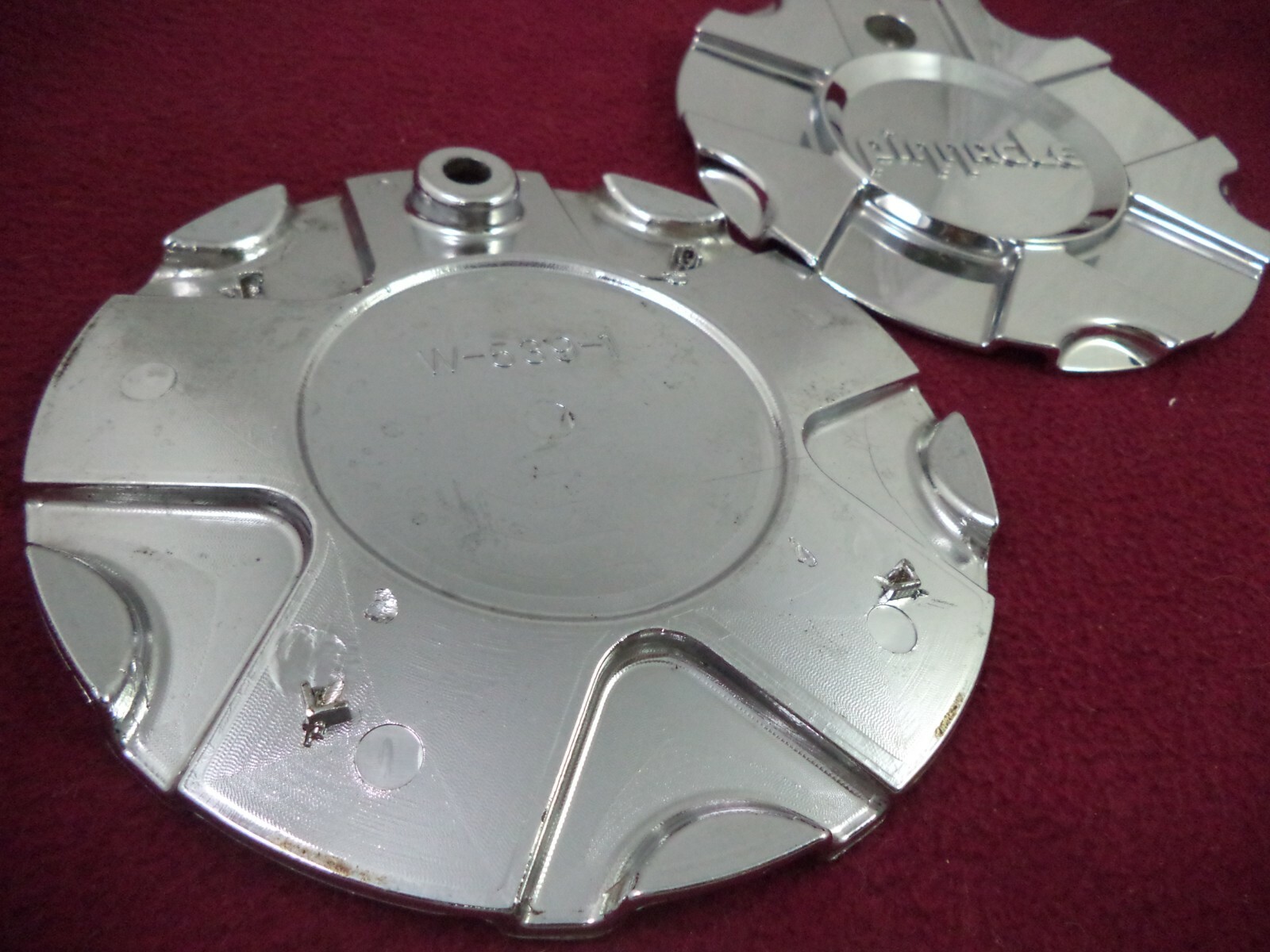 Pinnacle Wheel Chrome Custom Wheel Center Cap # W-539-1 (2 CAPS) | eBay