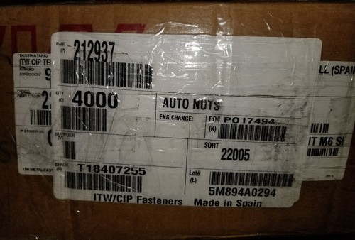400 Pcs U-Nut ITW/CIP Fasteners - 212937, SKBAWA-b516 | eBay