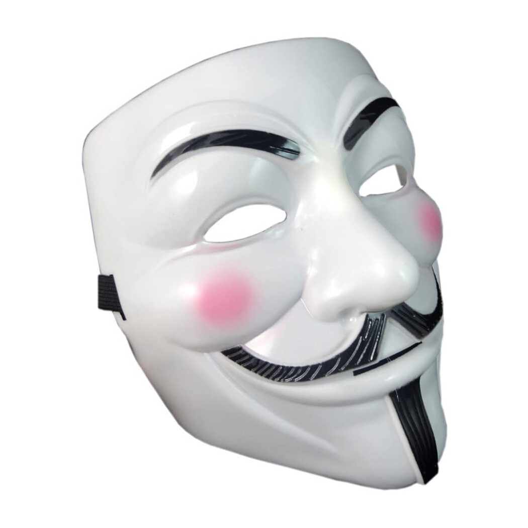 Fancy Face Mask Hacker V Anonymous for Vendetta Guy Fawkes Xmas Party ...