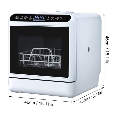 Compact Countertop Dishwasher 5 Place Settings w/ 5 Washing Programs ...